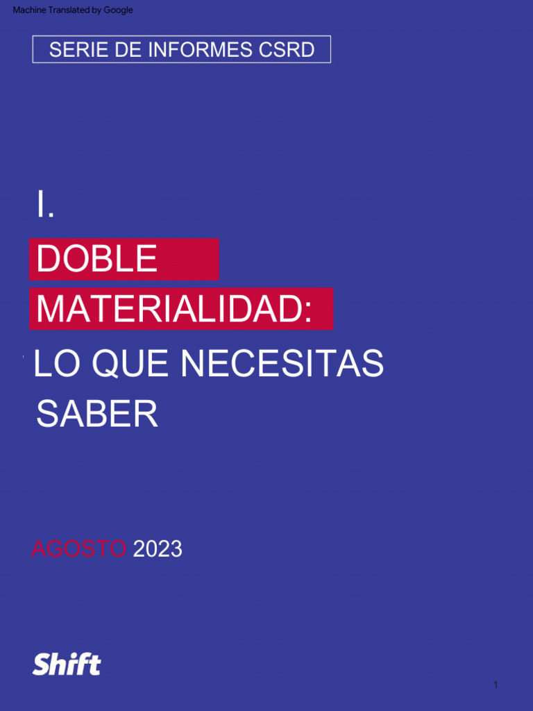 Doble Materialidad | PDF | Business | Sustentabilidad