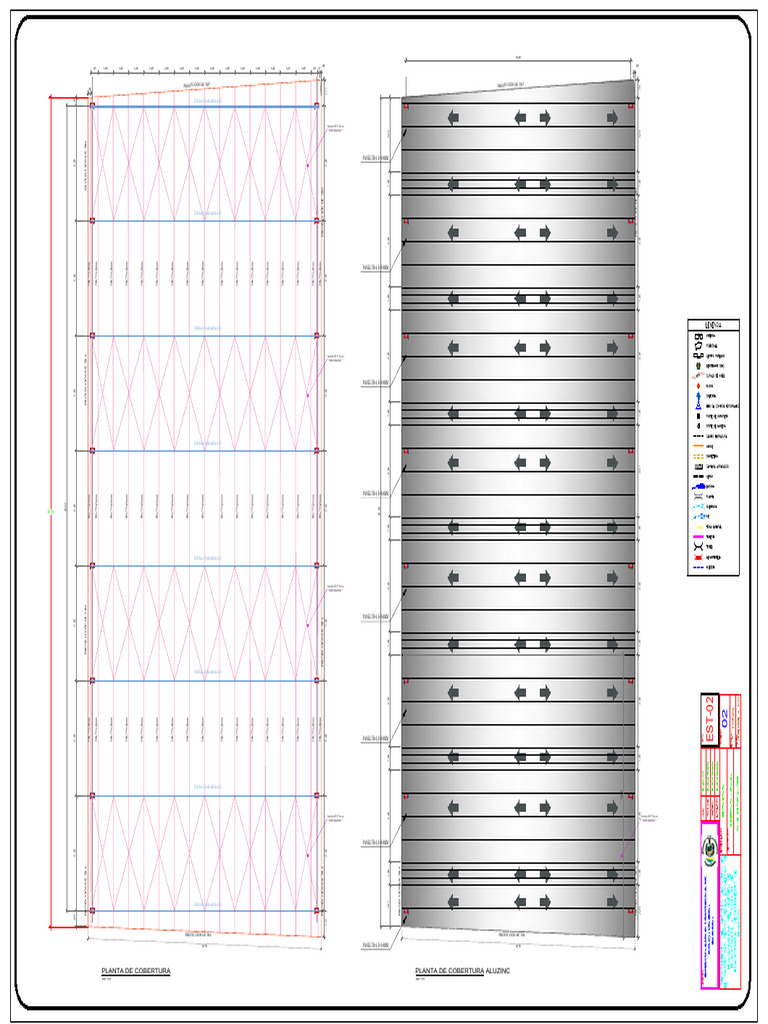 Plano Techo Metalico - Detalle | PDF