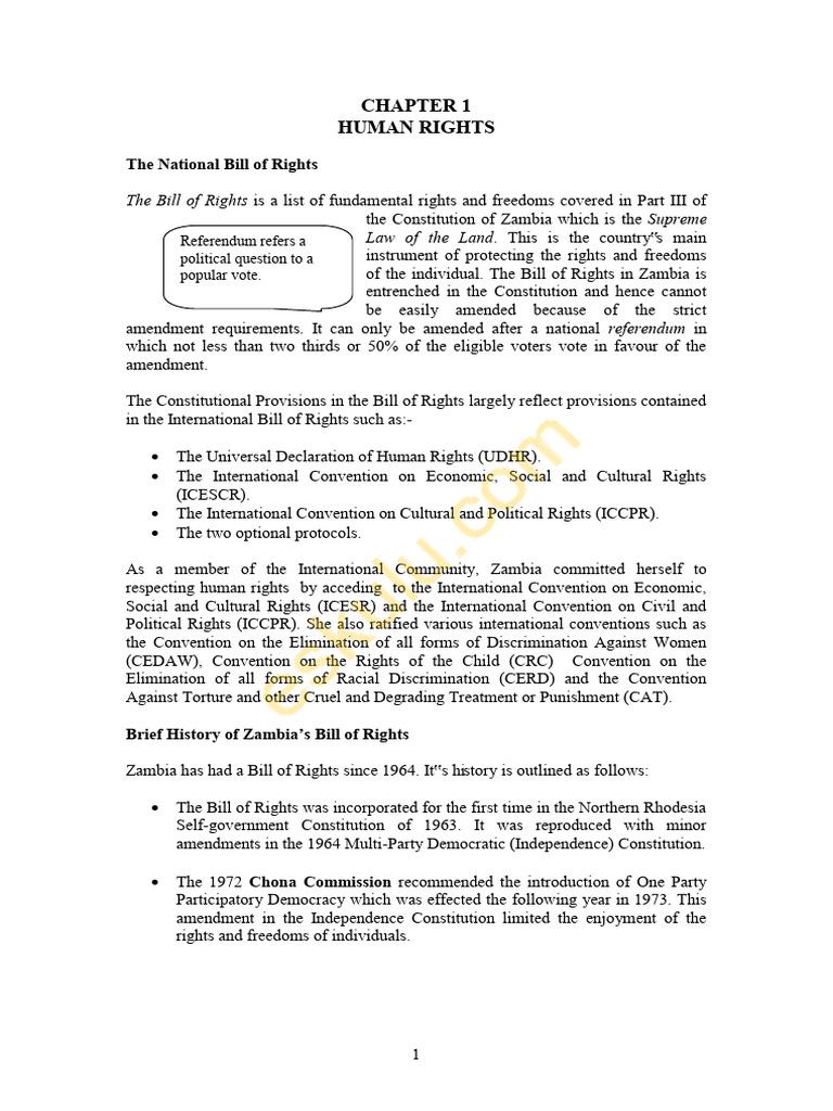 Civic Education Notes | PDF | Human Rights | United States Bill Of Rights
