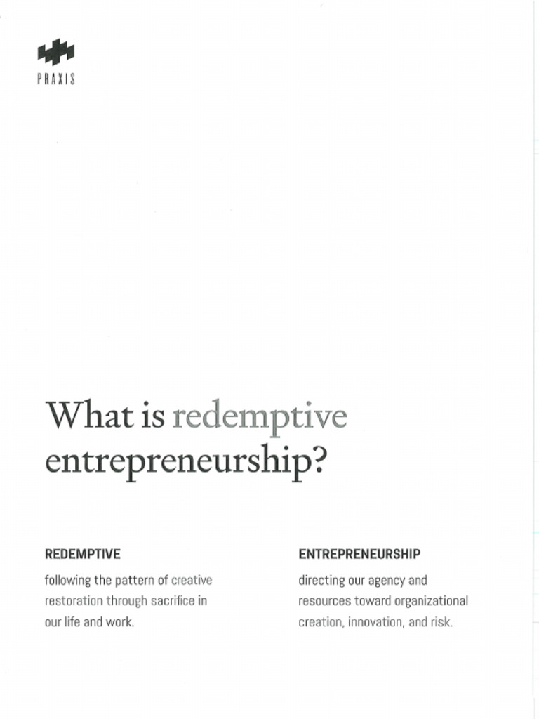 The Redemptive Frame by Praxis | PDF