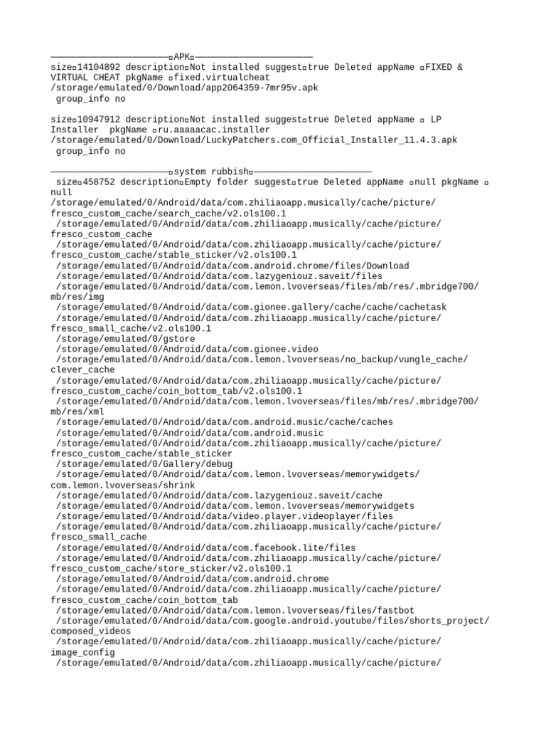 APK and Cache File Management Guide | PDF | Software | Computing