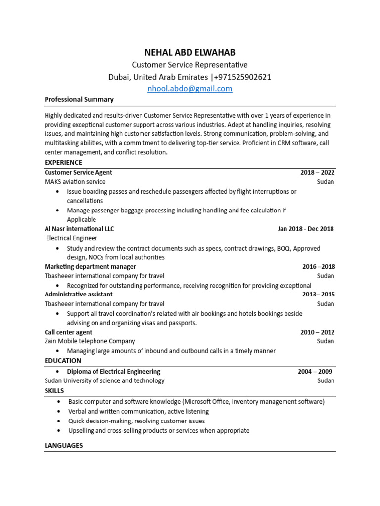 NEHAL Cusomer Ser (1) | PDF
