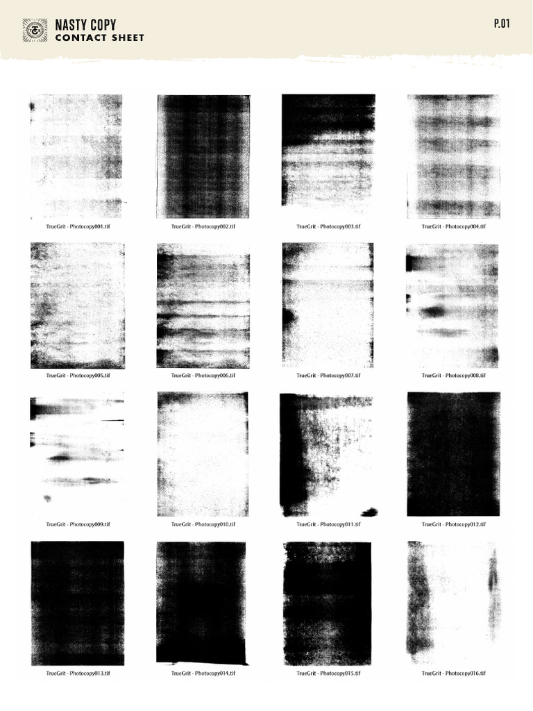 Nasty Copy Contact Sheet | PDF