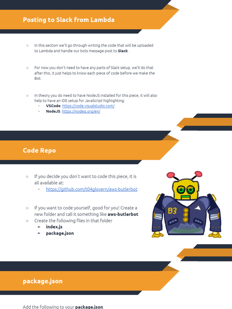 L06 S01 Slackbot Lambda Code | PDF | Computing | Computer Programming