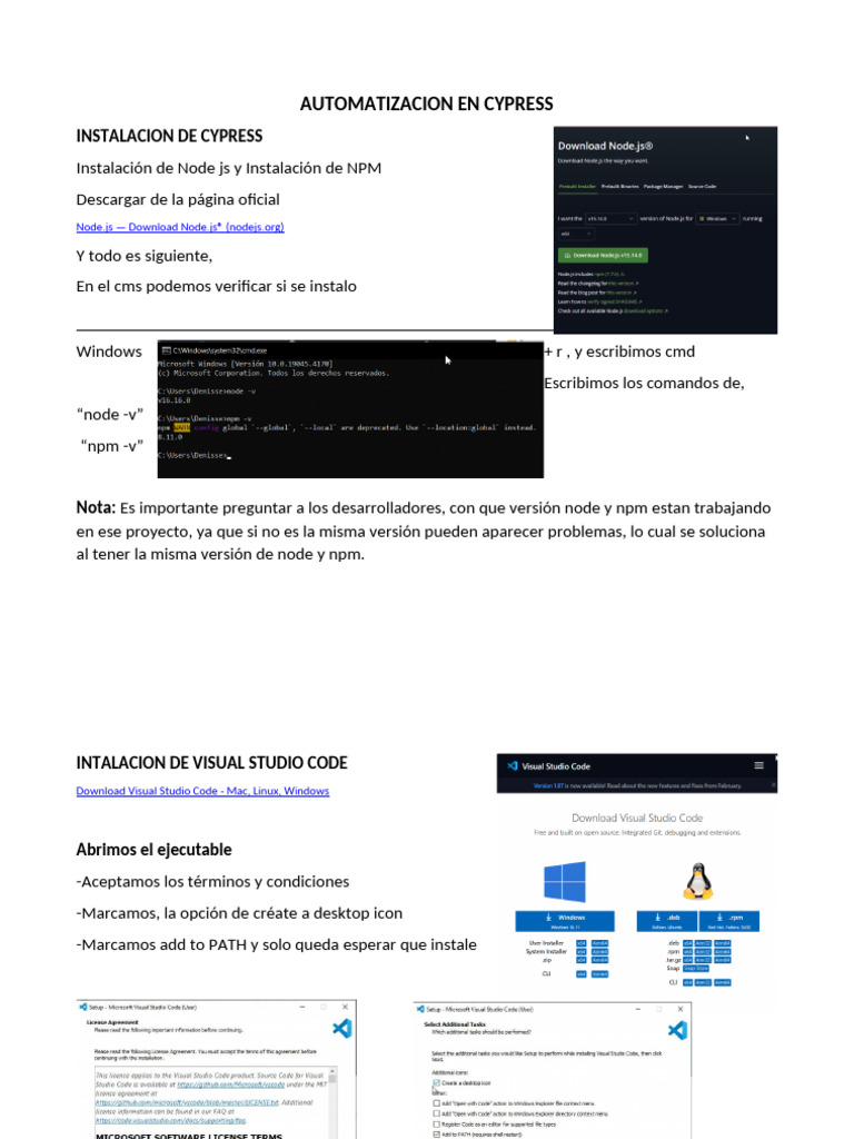 AUTOMATIZACION EN CYPRESS | PDF | Cookie HTTP | Desarrollo de software