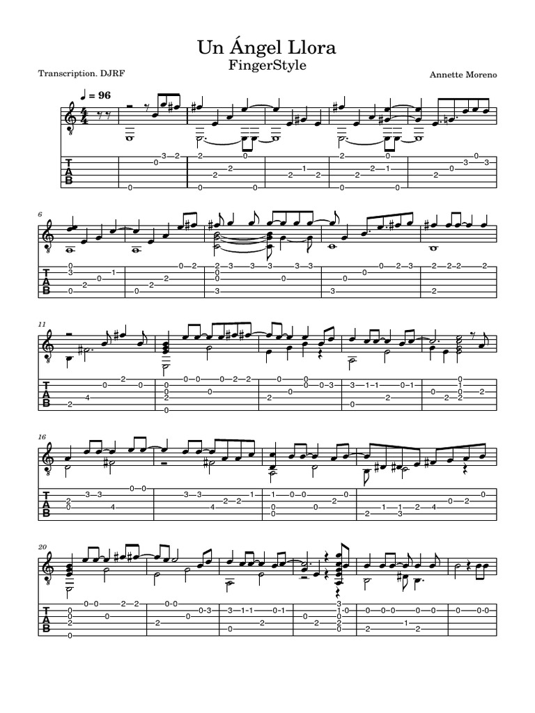 Un Angel Llora Annette Moreno | PDF