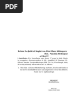 Affidavit For Ews | PDF | Affidavit