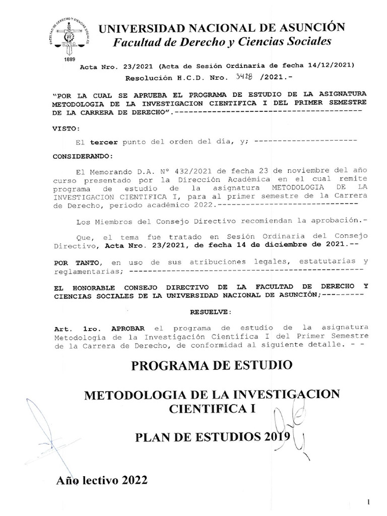 Metodología de La Inv. Científica I | PDF