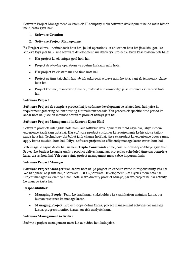 Unit 4 Software Engineering Pdf Project Management Modular Programming