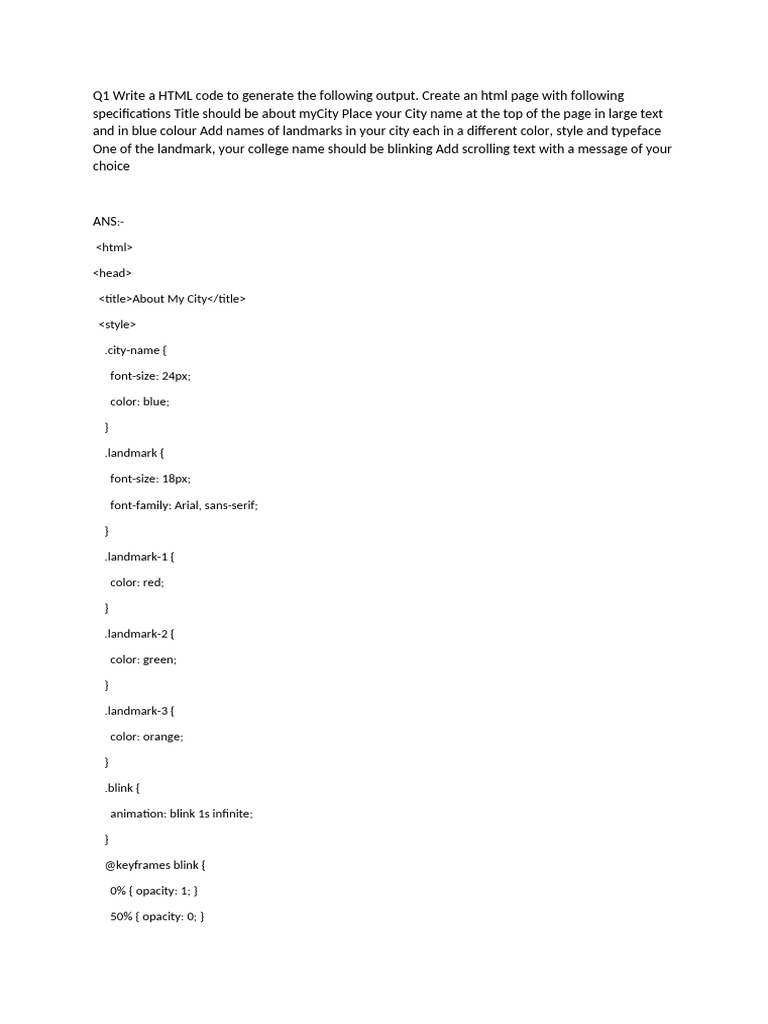 Web Applications Practical File | PDF | Hyperlink | Computing