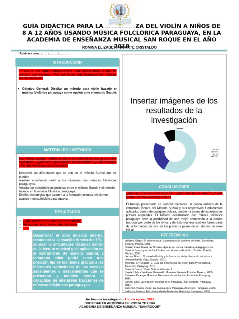 Póster AcademiaSanRo Romina Duarte | PDF | Enseñando | Paraguay