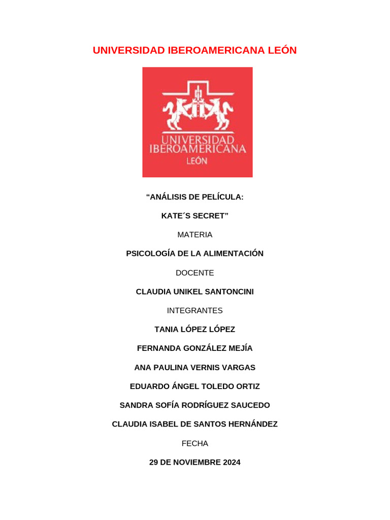 Análisis de Bulimia en "Kate's Secret" | PDF | Bulimia nerviosa ...