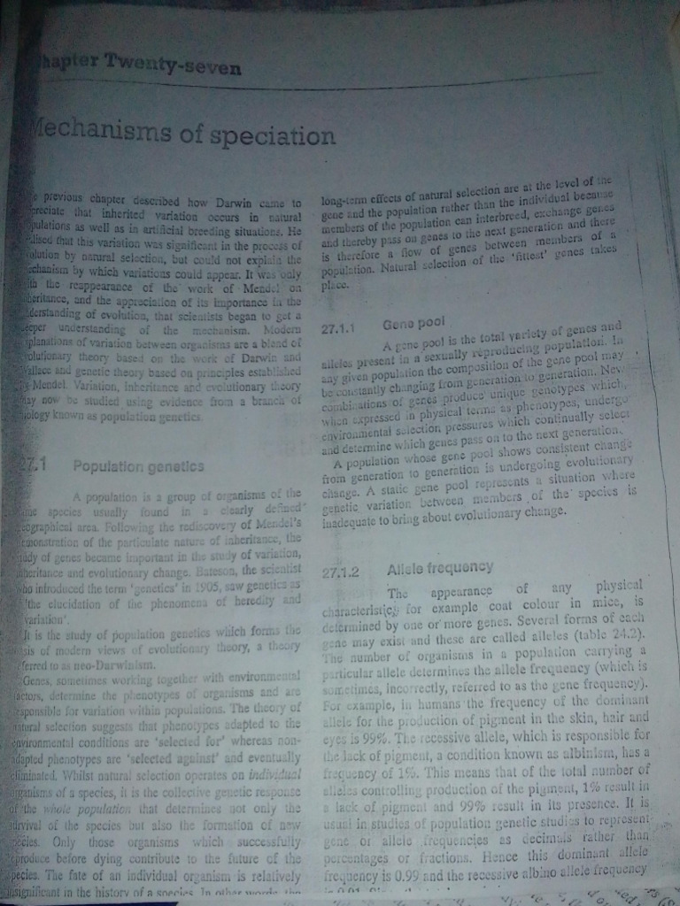 Population Genetics 2 | PDF