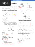 Lecture 9 - Resultants of Coplanar Force Systems | PDF | Force | Euclidean Vector