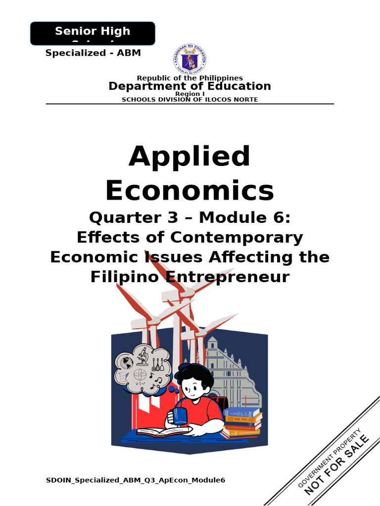 Applied Economics Q3 Mod6 W6Effects of Contemporary Economic Issues ...