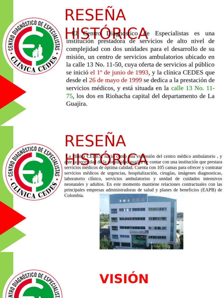 Centro Diagnóstico CEDES: Servicios Médicos en La Guajira | PDF ...