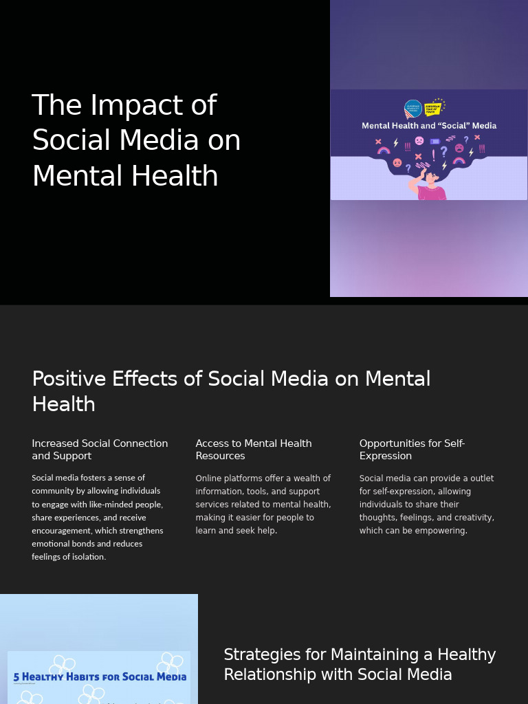 Social Media's Impact on Mental Health | PDF | Social Media | Popular ...