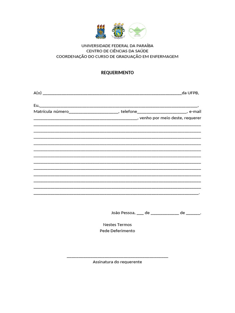 Modelo Requerimento Geral | PDF