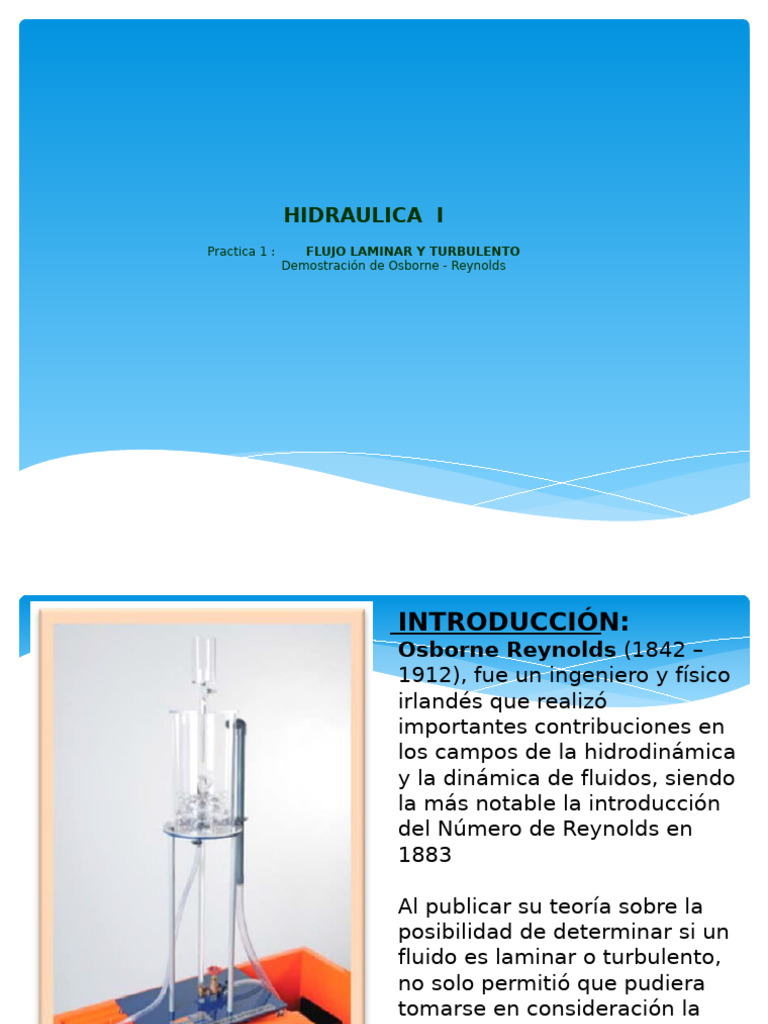 Practica 1 Numero de Reynolds | PDF | Numero Reynolds | Turbulencia