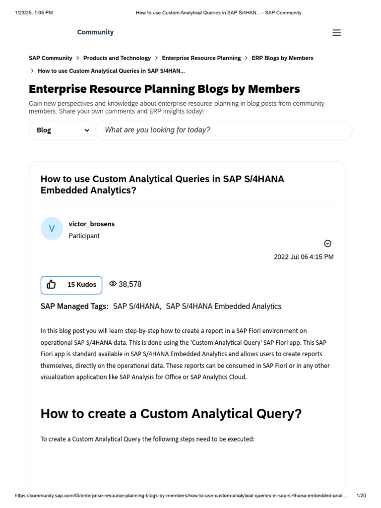 Custom Analytical Queries | PDF | Enterprise Resource Planning | Analytics