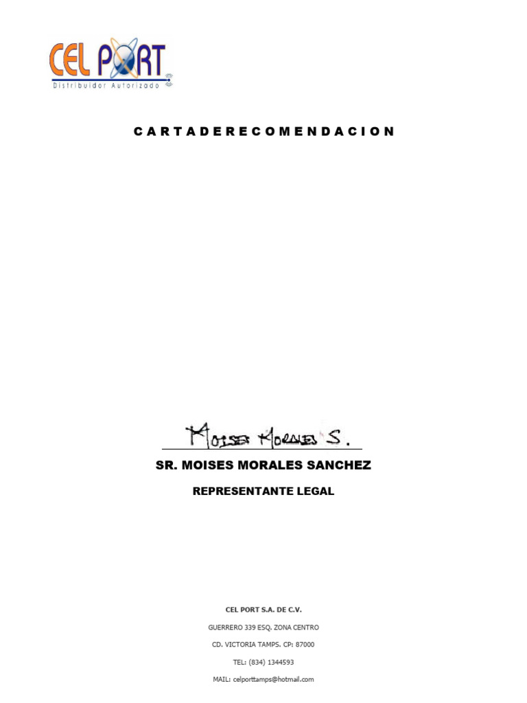 Recomendación para Ana Erika Bernal | PDF