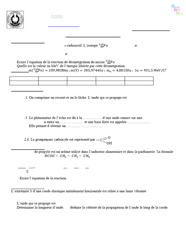 BAC SN 2G L2 2021 - Wahabdiop | PDF | Vagues | Physique