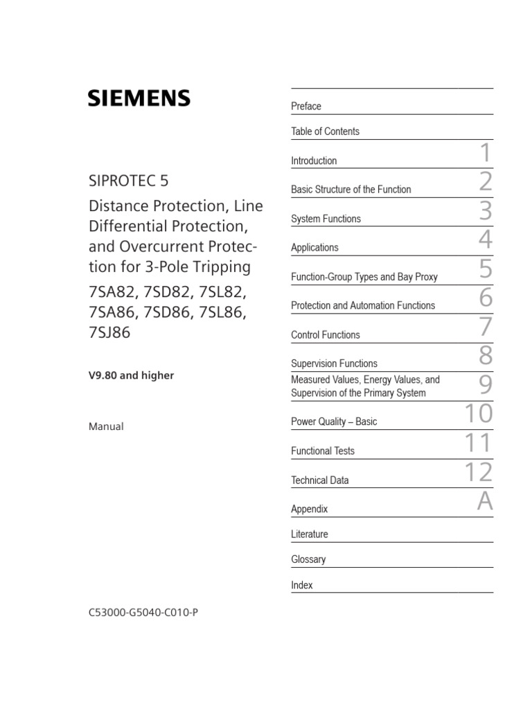 SIP5_7SA-SD-82-86-7SL-82-86-SJ-86_V09.80_Manual_C010-P_en | PDF | International Electrotechnical ...