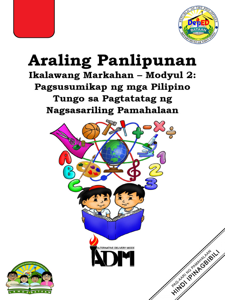Ap6 - q2 - Mod2 - Pagsusumikap NG Mga Pilipino Tungo Sa Pagtatatag NG ...