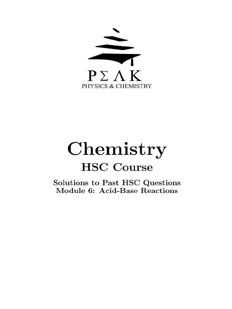 HSC Solutions by Topic Module 6 | PDF
