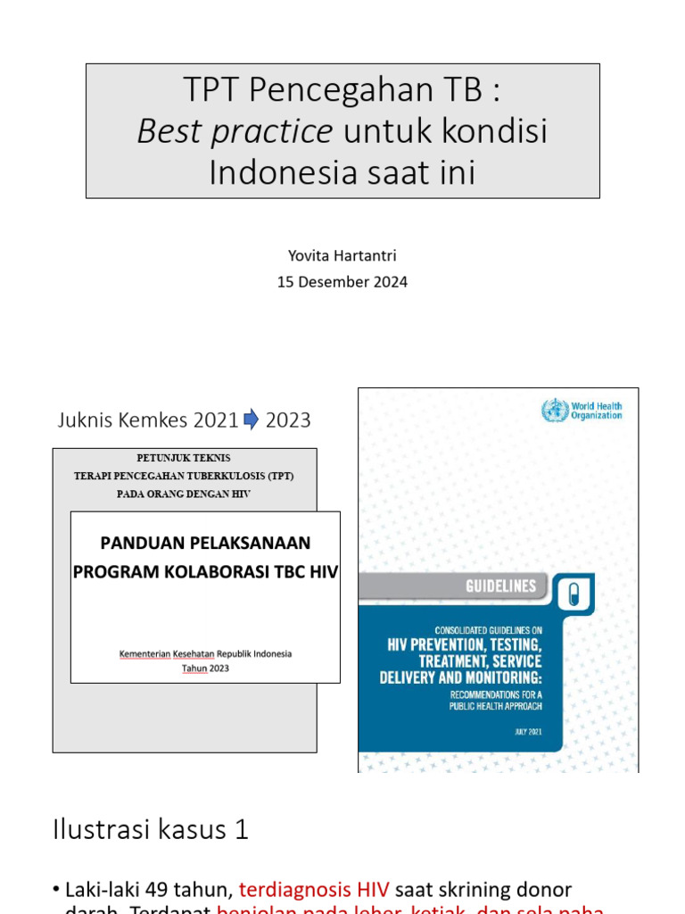 TPT_PDPAI2024 | PDF | Management Of Hiv/Aids | Lentiviruses