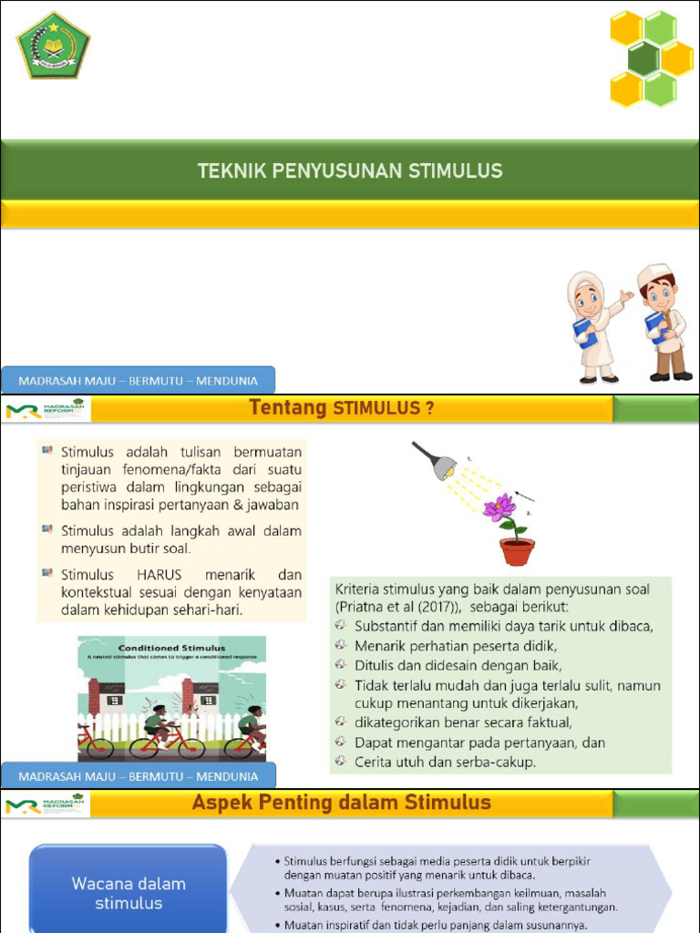 Tehnik Penyusunan Stimulus | PDF