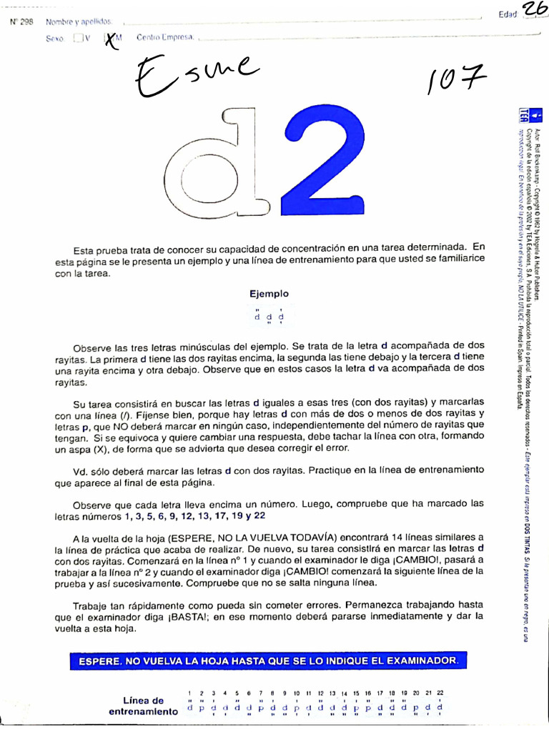 Protocolo D2 | PDF