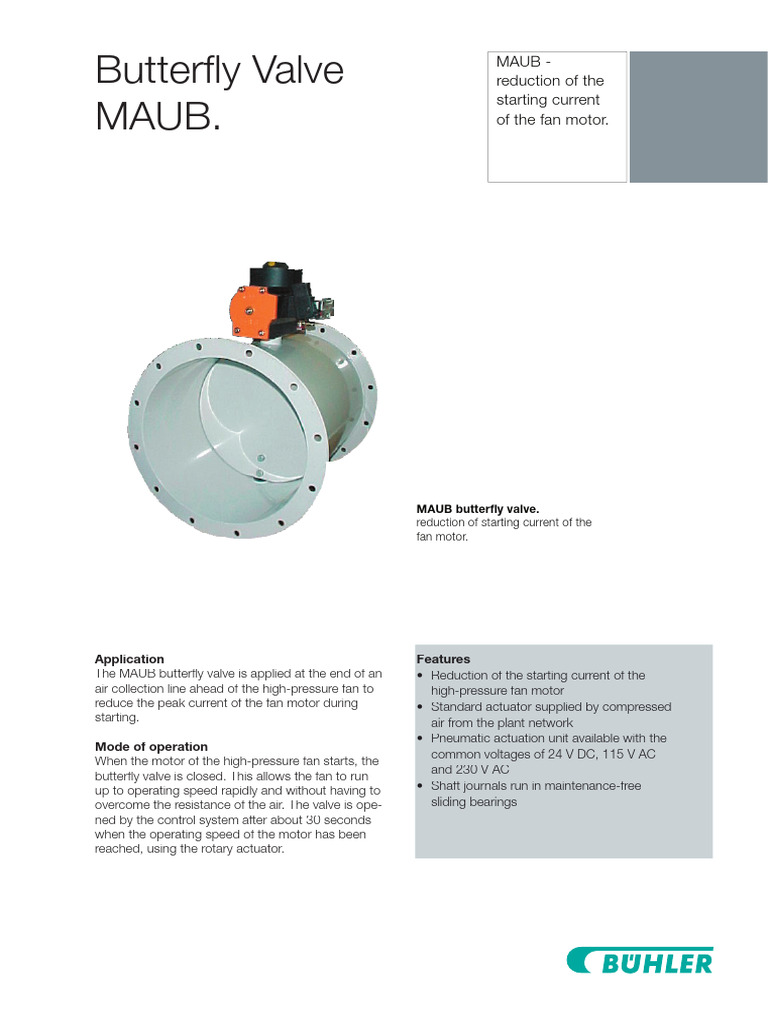 MAUB MAUB Butterfly Valve 10710 en | PDF | Actuator | Valve