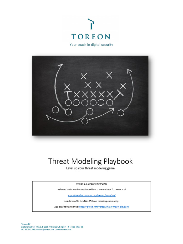 Toreon Threat Modeling Playbook | PDF | Agile Software Development ...