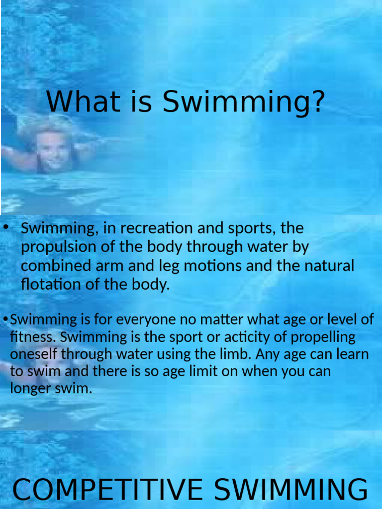 Comprehensive Guide to Swimming Skills | PDF | Swimming | Swimming (Sport)