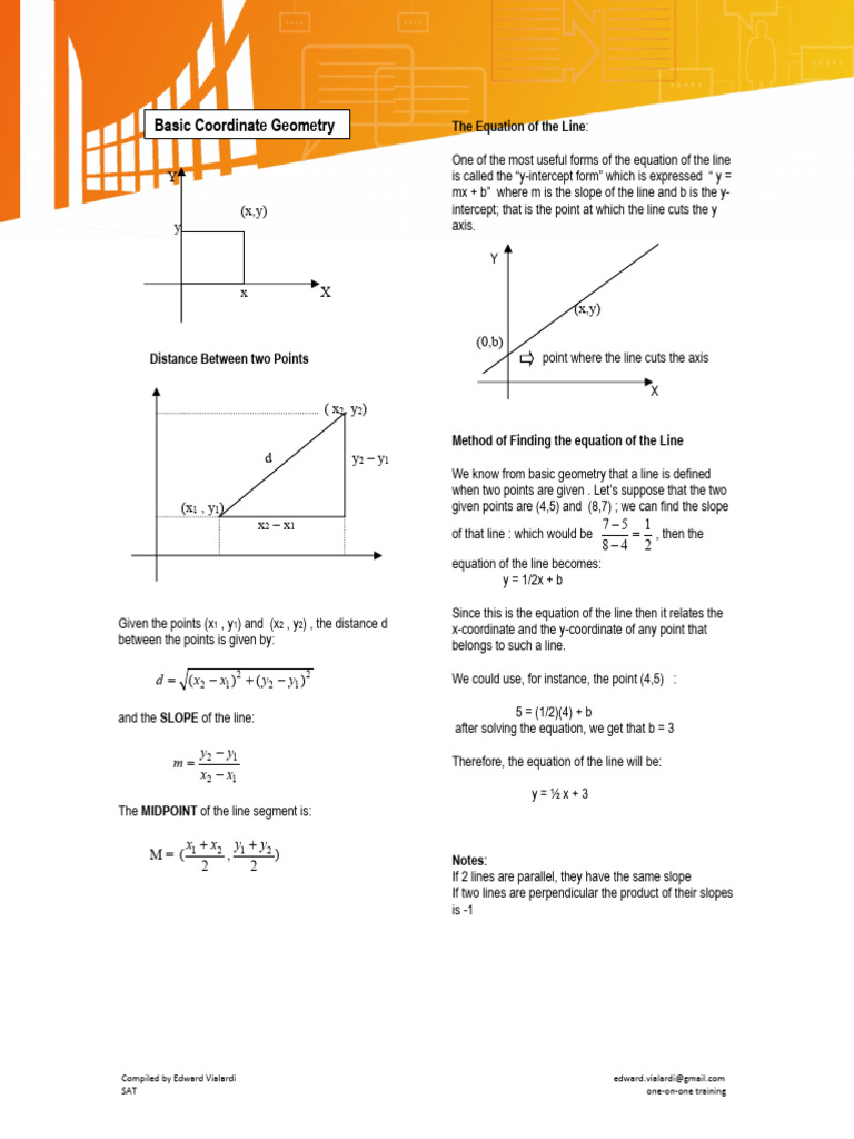 04 SAT Graphing Linear & Non-Linear Equations | PDF | Line (Geometry ...