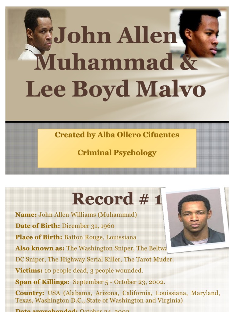 John Allen Muhammad & Lee Boyd Malvo | Crimes | Crime & Justice