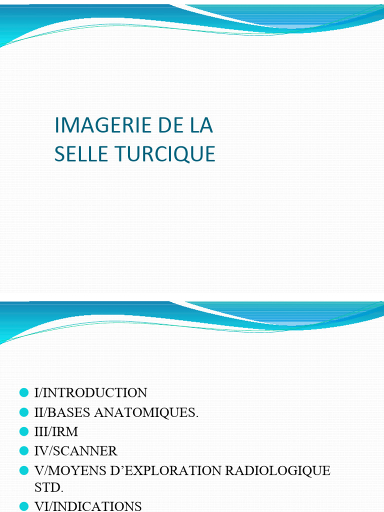 Imagerie de la Selle Turcique | PDF | Imagerie par résonance magnétique ...
