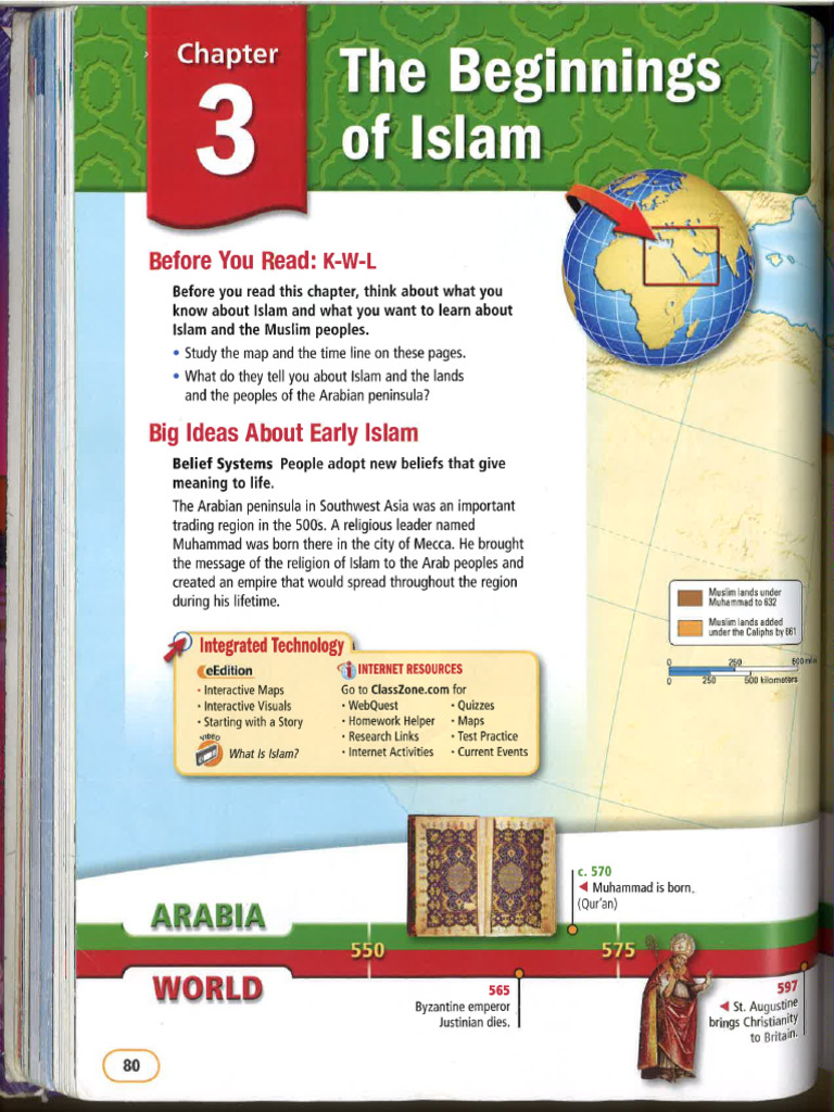 Chapter 3 Text - The Beginnings of Islam | PDF