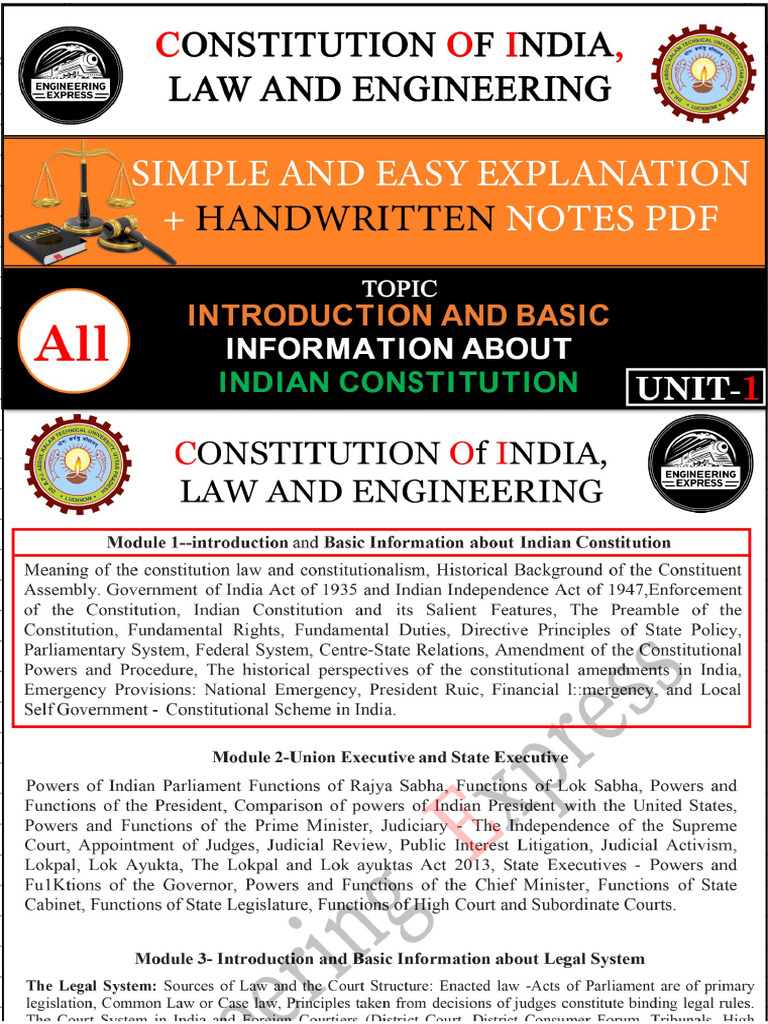 Engineering Express COI Unit 1 | PDF