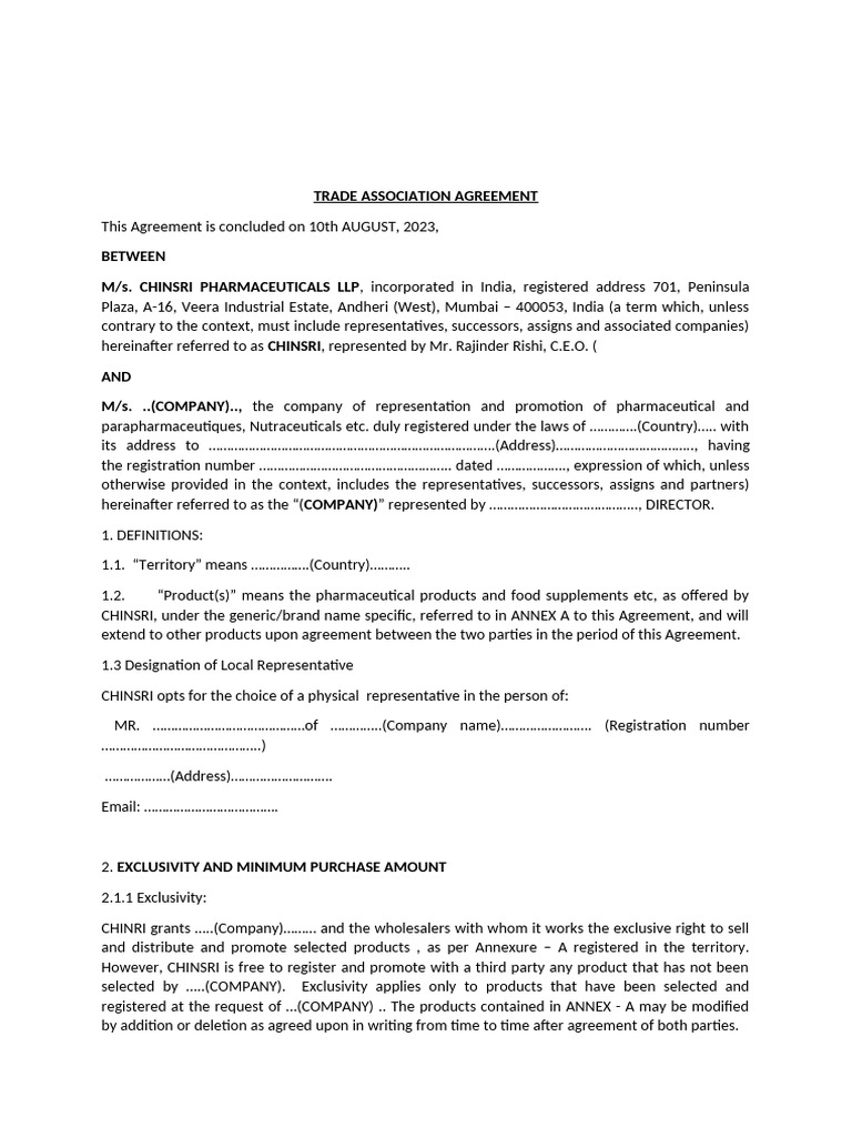 AGREEMENT - Draft - Representation & Promotion | PDF | Arbitration | Bankruptcy