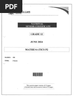 FS Maths Grade 11 June 2024 P2 and Memo | PDF | Circle | Trigonometric Functions