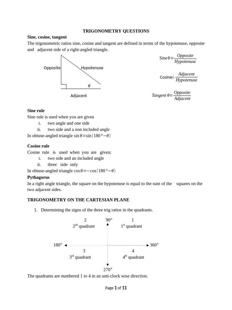 Trigonometry | PDF | Trigonometric Functions | Trigonometry