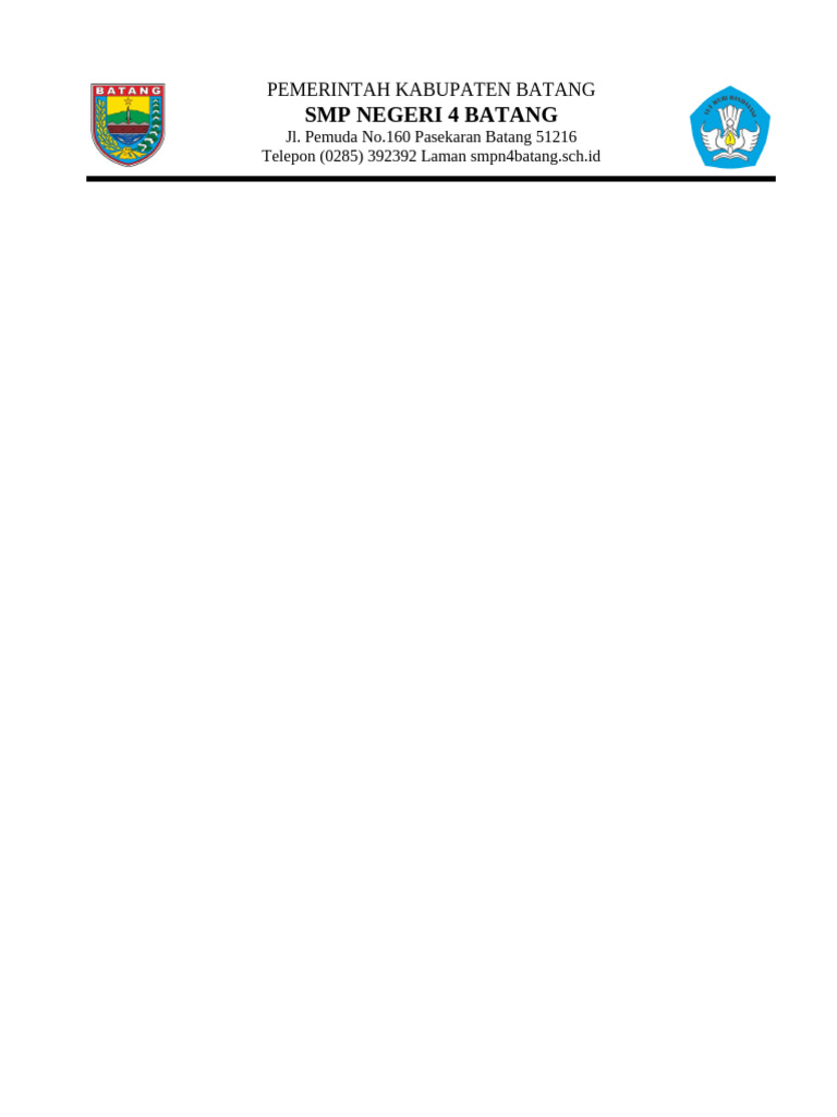 Kop Sekolah Baru 2025 | PDF