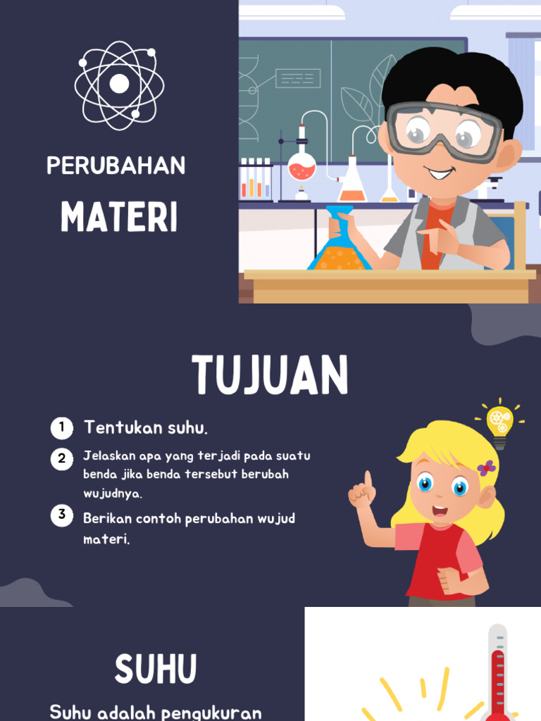 Salinan Dari Colorful Illustrative Changes in States of Matter Science ...