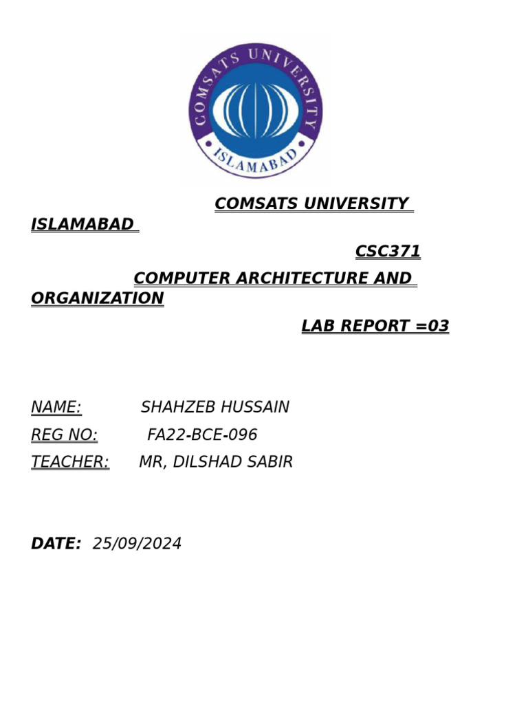 COA LAB 3 SHAHZEB | PDF | Ascii | Letter Case