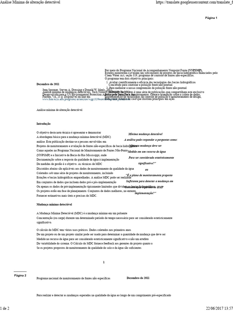 Act, Spooner, Tetra - 2017 - Análise Mínima de alteração detectável ...