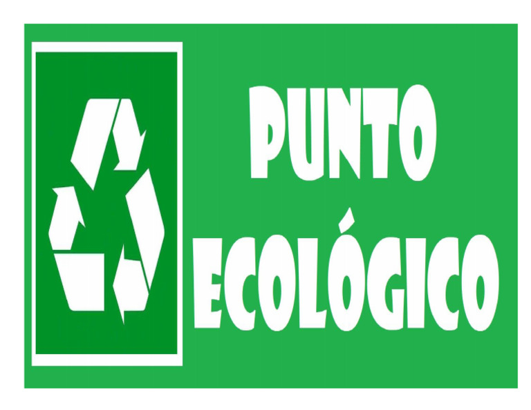 Señalizacion Punto Ecologico | PDF