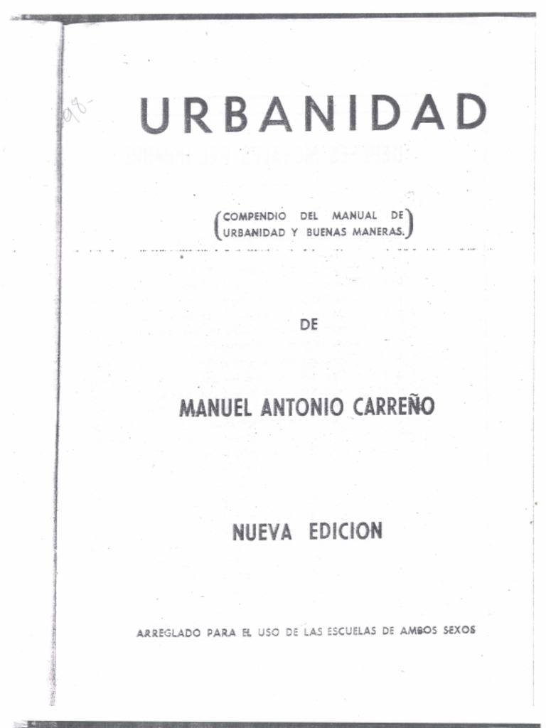 Urbanidad de Carreño | PDF