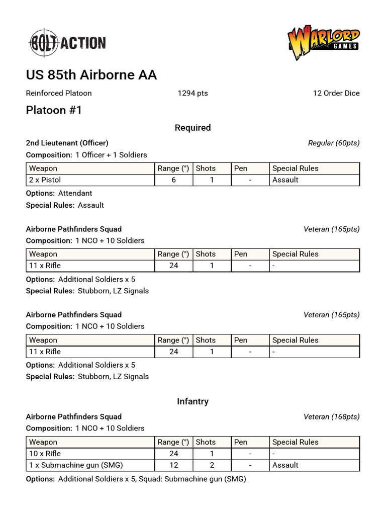 US 85th Airborne AA | PDF | Tanks | Machine Gun